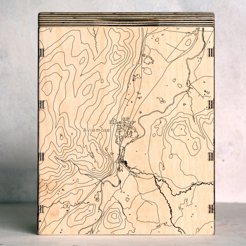 Cairngorms – Aviemore Map Box – From The Workshop