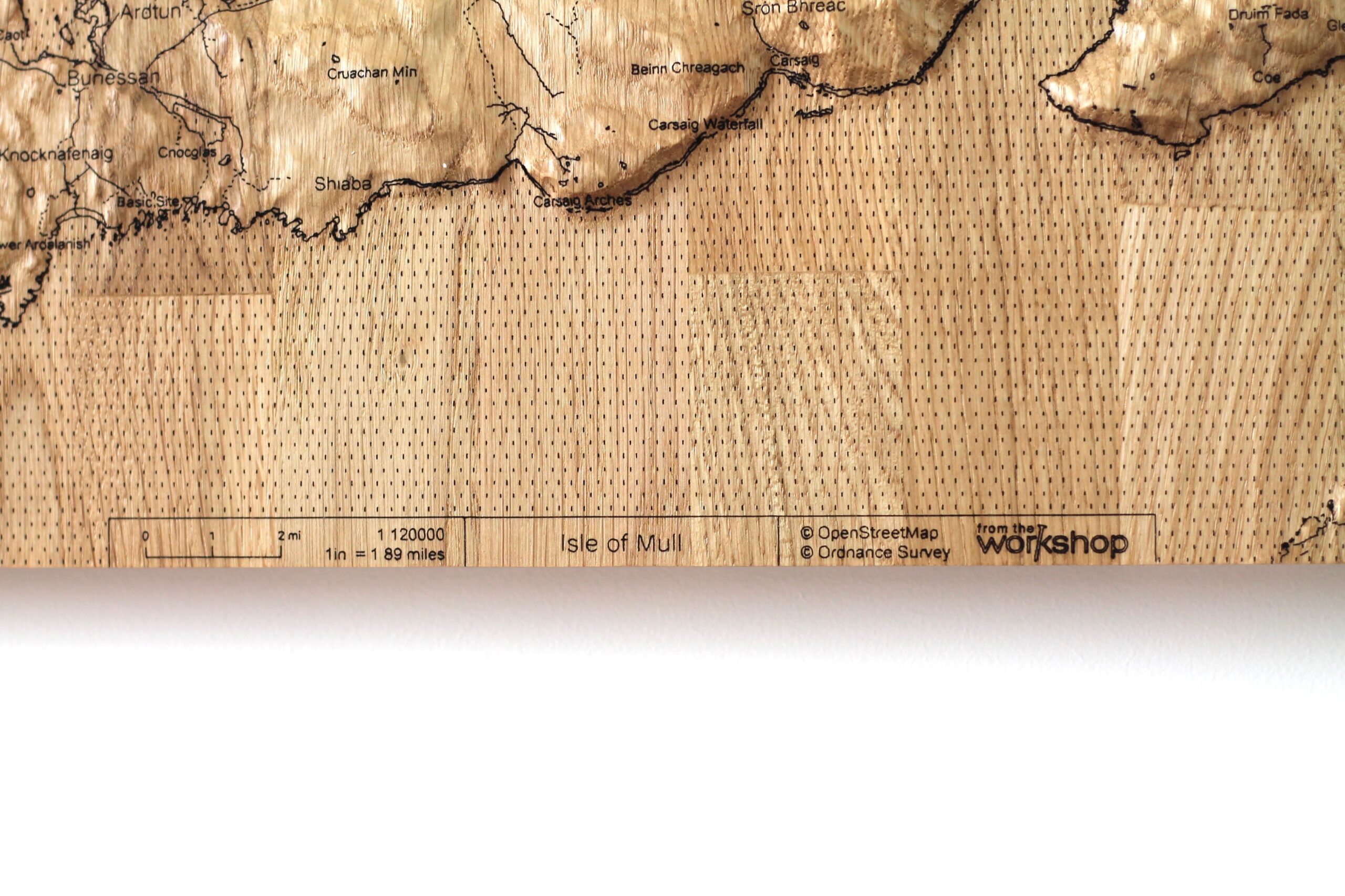 Isle of Mull Wall Map 45cm – From The Workshop